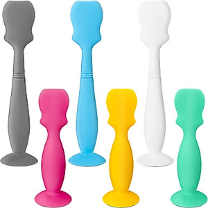 6 Pack Baby Diaper Cream Spatula Applicator Soft Silicone Baby Butt Paste Spatula Diaper Mini Rash Cream Brush for Baby Newborn