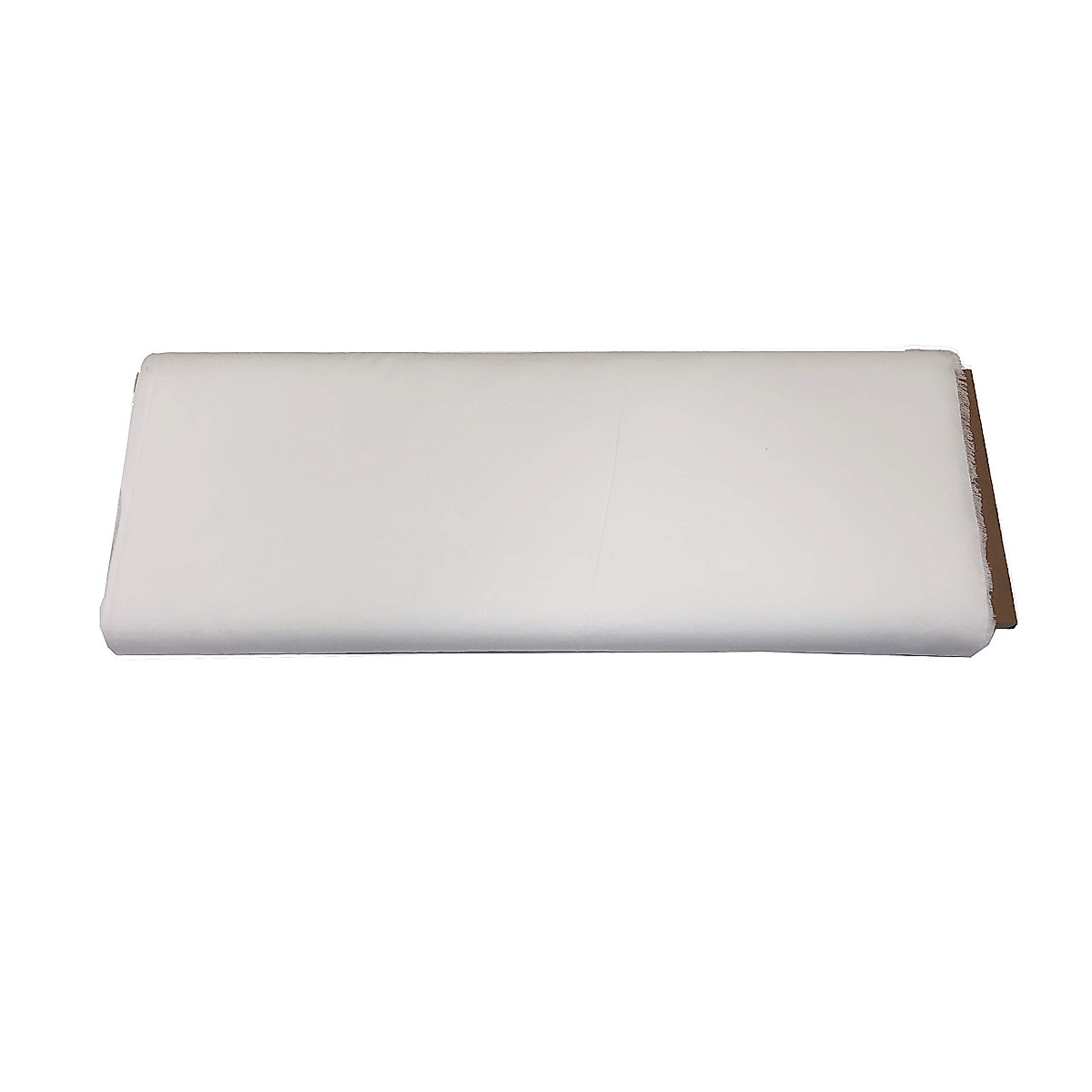 100% Cotton 118/120" Wide Muslin. Sold by Yard, Bleached, White