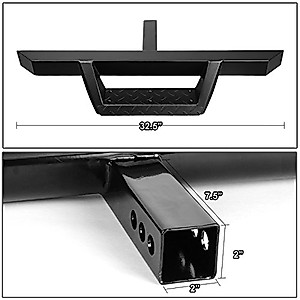 DNA MOTORING HITST-2-333-BK Hitst Class Iii 2" Receiver Trailer Tow Hitch Step Bar, Black