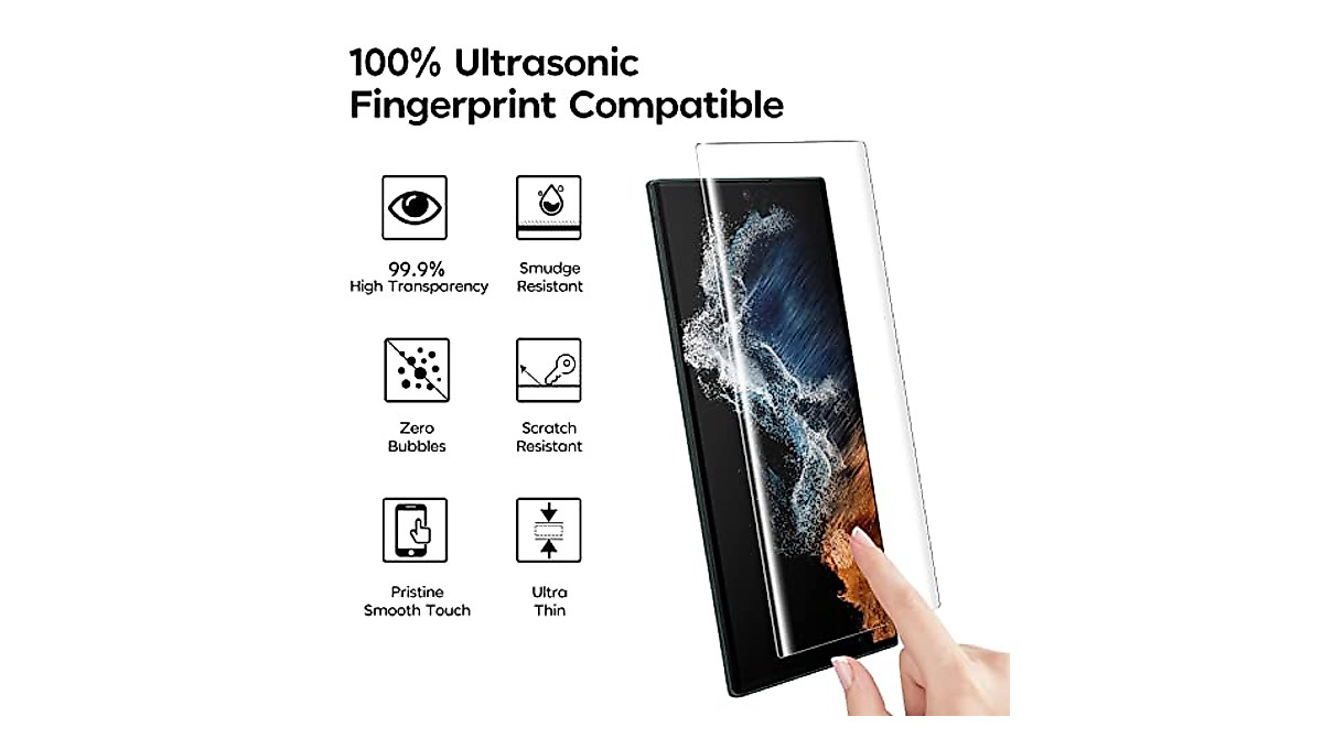 Mowei Galaxy S22 Ultra Screen Protector | 3-Pack