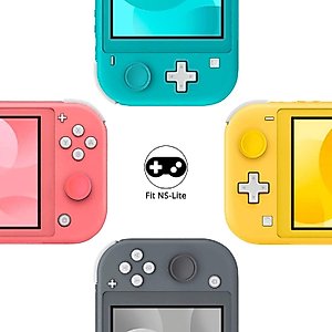 Ferkurn Joystick Replacement Cap Thumb Grip Compatible with Switch Joy-con Switch OLED& Switch Lite, Joycon Grip Button Stick Cover Controller 3D Analog Skin Replacement Part Repair Kit Accessories