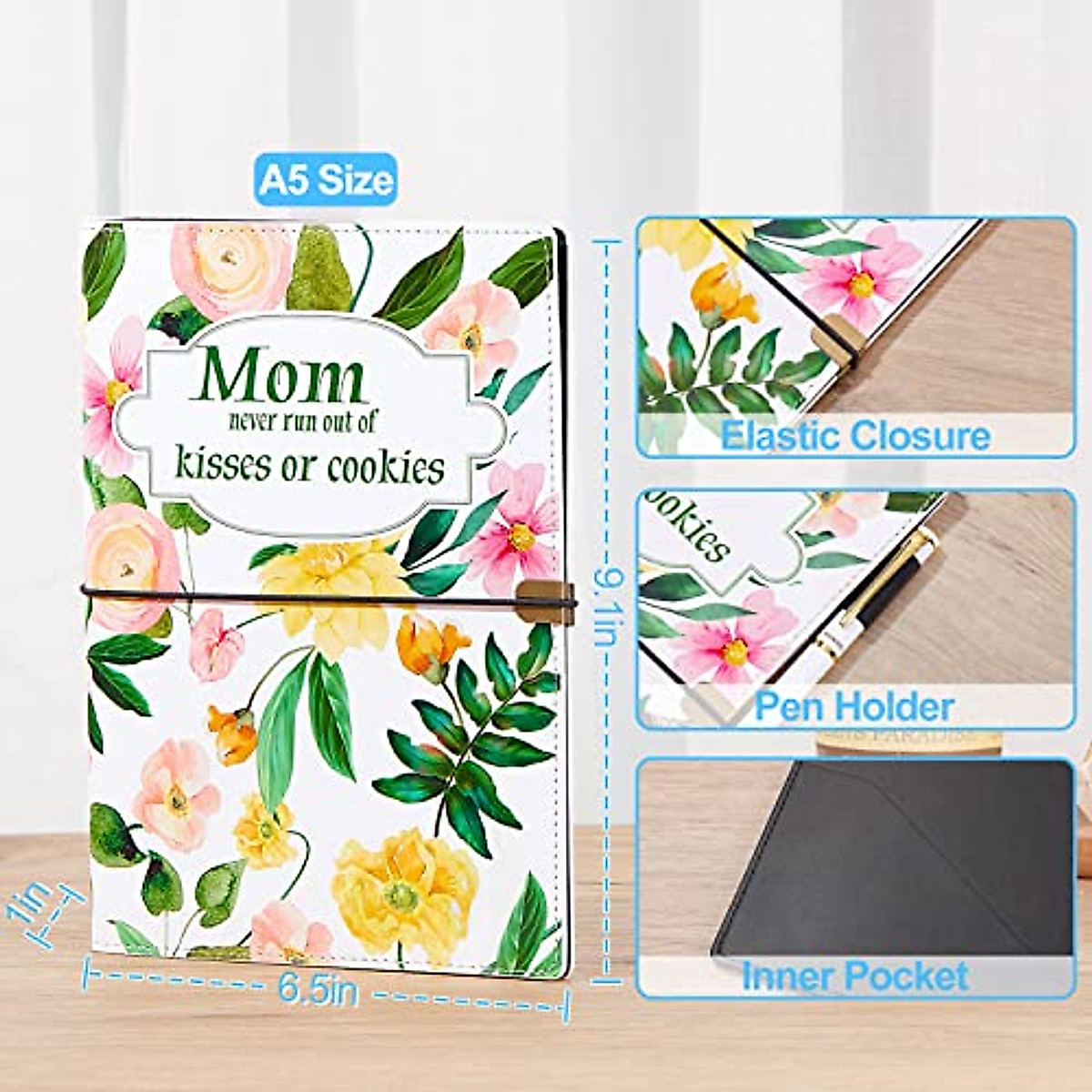 Unicorn Catcher Recipe Book to Write in Your Own Recipes, A5 Recipe Binder Personal Blank Recipe Book Make Your Own Family Cookbook with 24pcs Gift Stickers Idea Gift for Women Wife Mom