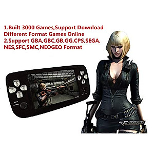 Handheld Game Console, Retro Game Console 3 Inch HD Screen 3000 Classic Game Console ,Portable Video Game Great Gift for Kids (Black)