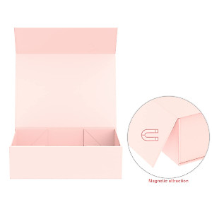 MOZRRO Gift Box with Lids, 9.85 x 5.95 x 3.15 In Magnetic Closure Gift Boxes for Gift Packaging, Gift Box for Christmas,Mothers Day,Fathers Day,Graduations,Weddings,Birthdays Gifts