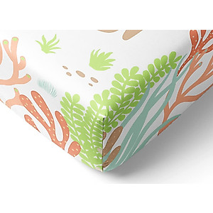 Twoborn - Fitted Crib Sheet for Twins - Boys, Girls, Unisex - Can't Have One Without The Otter Twins Nursery Decor, Premium 100% Cotton Jersey, Fits Standard Crib Mattress