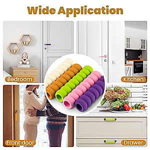 ISKYBOB Set of 5 Door Knob Covers Door Handle Foam Safety Cover Guard Protector for Kid