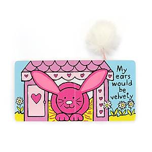 If I were a Rabbit: A Baby Touch and Feel Board Book by Jellycat, Tulip Pink Bunny | Children's Book | Baby Gift