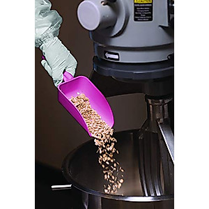 Vikan Remco 63005 Color-Coded Plastic Hand Scoop - BPA-Free Food-Safe Kitchen Utensils, Restaurant and Food Service Supplies, 16 oz, White