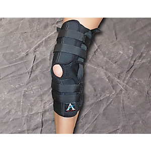 ALPS Coolfit Extended Knee Brace, Prevent or Reduce Severity of Knee Injury, Soft and Breathable, Wrarp Around with Adjustable Hinges, X-Large Size