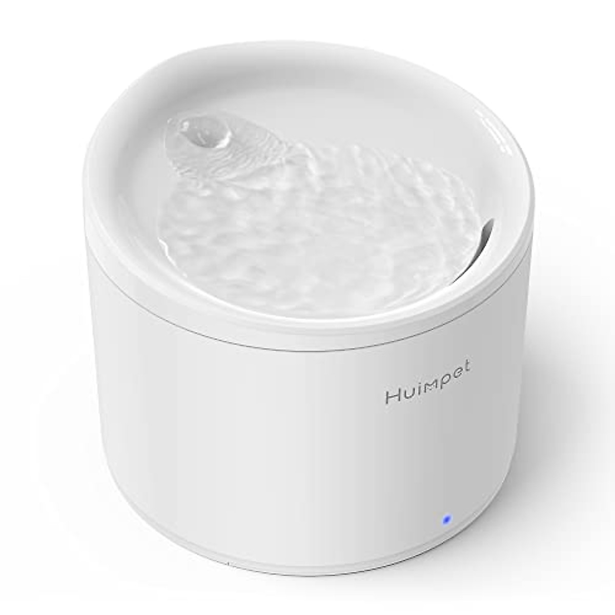 Huimpet Automatic Cat Water Fountain, 84oz/2.5L Pet Water Fountain for Cats Inside, Ultra Quiet Small Dog Water Bowl Dispenser, Silent Pump with Dry-Run Protection, LED Indicator Light, 2 Filters