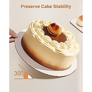 Kootek Cake Boards Round 30 Pack, Cake Decorating Kits Circle Cardboard Round Base 6, 8 and 10 inch, Cake Plate 10 of Each Size
