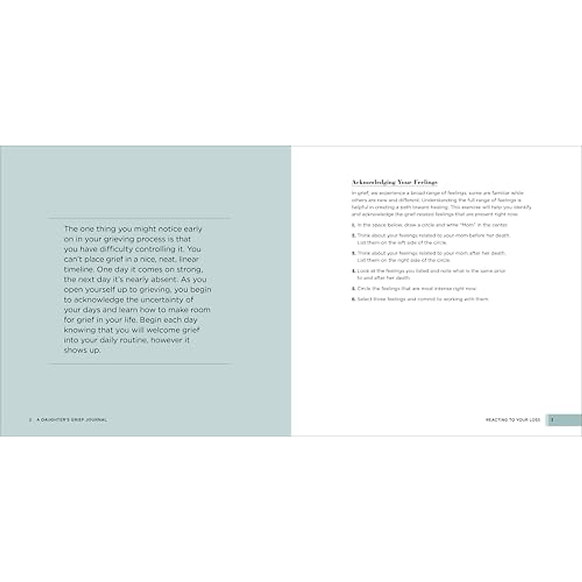 A Daughter's Grief Journal: Daily Prompts and Exercises for Navigating the Loss of Your Mother