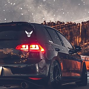 Peace Dove Jesus Cross Sticker Decal Notebook Car Laptop 6" x 5" (White)