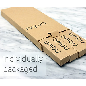 bmbu Bamboo Toothbrush 4 Pack - Medium/Soft Charcoal Bristles Tooth Brushes Wooden Handle - BPA Free, Eco Friendly, Vegan Product Gift Idea, Sustainably Grown in Recycled Biodegradable Packaging