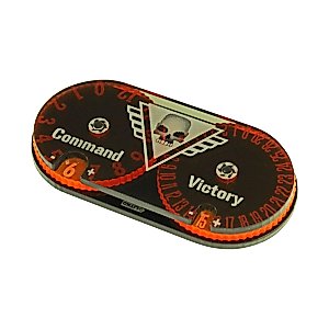 LITKO Command and Victory Point Tracker Compatible with Warhammer: Kill Team, Fluorescent Orange & Translucent Grey