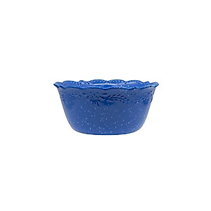 TPW Ltd The Pioneer Woman Juliette Melamine Bowl, Cobalt, 6.5 inch Set of 8