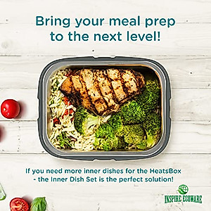 Inspire Ecoware Heatsbox Inner Dish | Stainless Steel Lunch Box | Insulated Food Container | Insulated Lunch Container | Metal Lunch Box