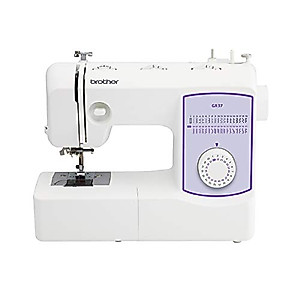 Brother Sewing Machine, GX37, 37 Built-in Stitches, 6 Included Sewing Feet