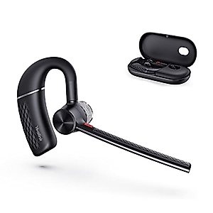 Yealink BH71 Bluetooth Headset, Wireless Bluetooth Earpiece with Noise Canceling Microphone, Teams & UC Compatible, Connect to Mobile Phone/Tablet PC, Mono Headphones for Business Office Trucker