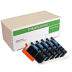 Inkjetcorner Compatible Ink Cartridge Replacement for CLI-221C CLI-221 for use with iP3600 iP4600 iP4700 MP560 MP620 MP640 MX860 MX870 (Cyan, 5-Pack)
