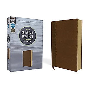 NIrV, Giant Print Compact Bible, Leathersoft, Brown, Comfort Print
