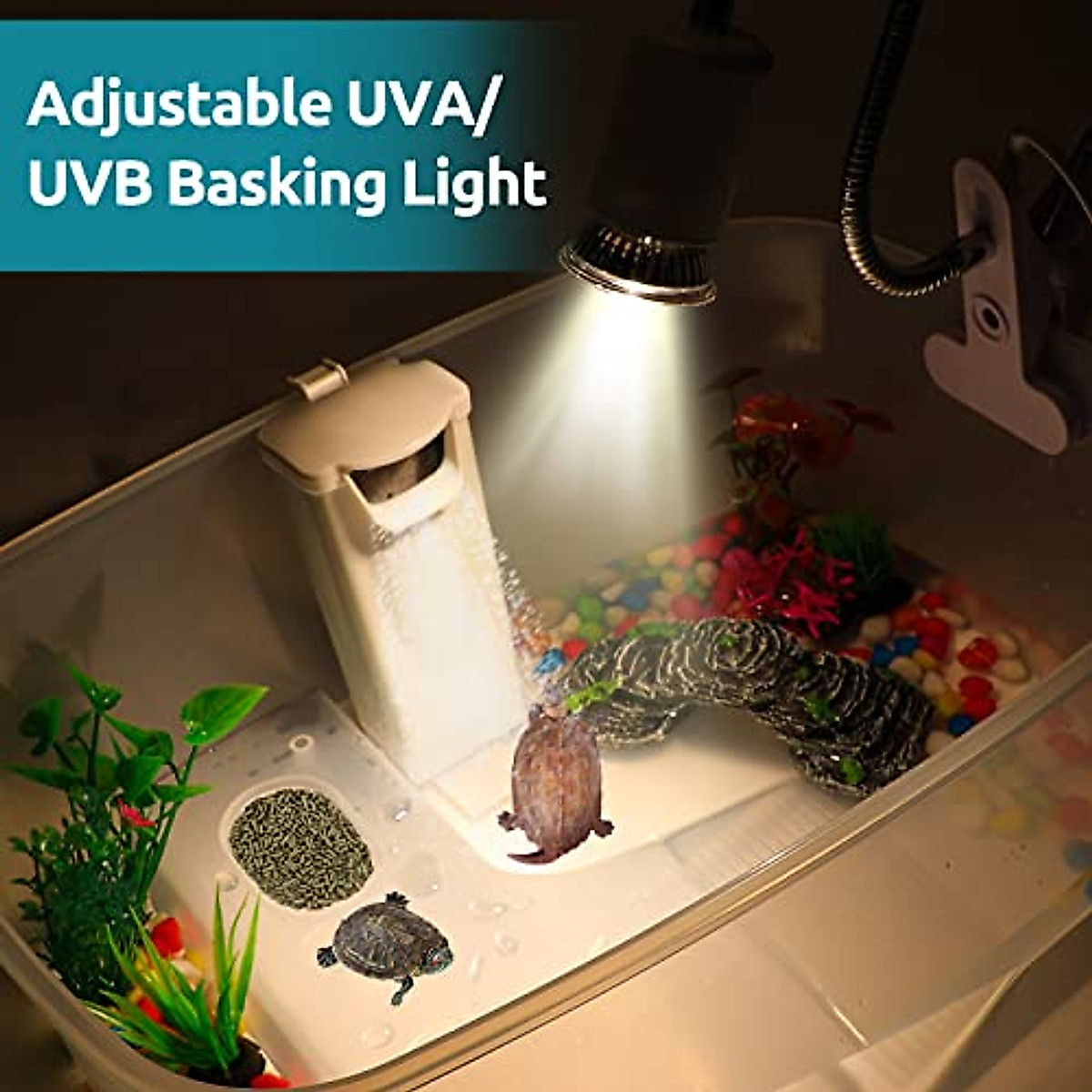 Rypet Baby Turtle Tank Starter Kit for Happy Turtles