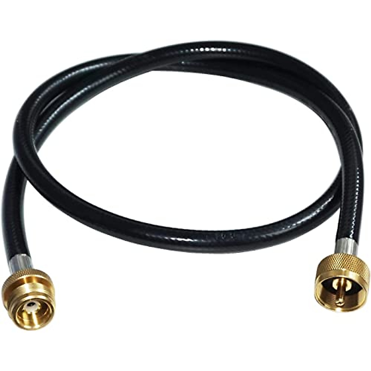 DOZYANT 4 Feet Propane Torch Extension Hose for Propane Tree Distribution Tree Post Assembly 1" x20 Male Throwaway Cylinder Thread - T and Y Connector