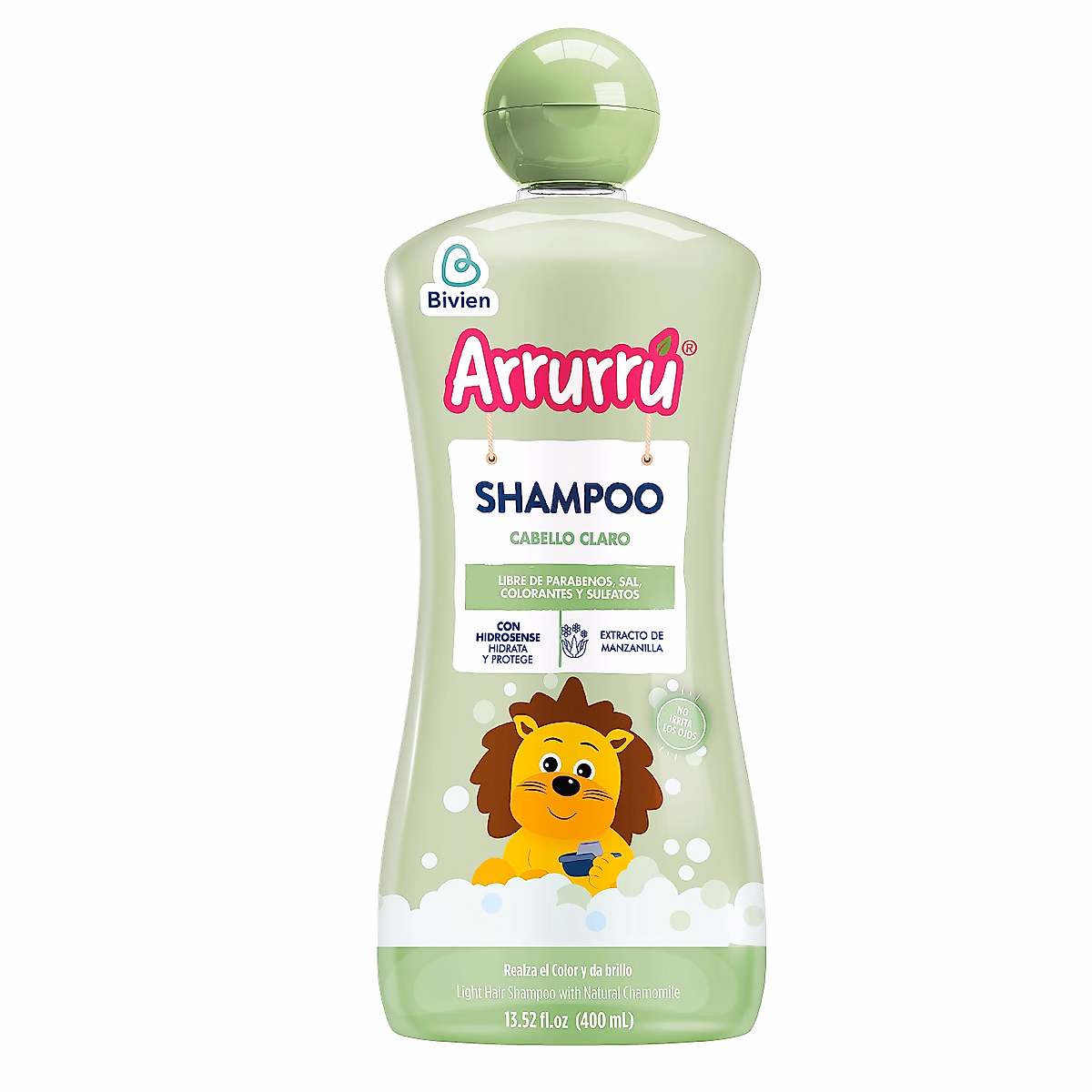 Arrurru Naturals Baby Shampoo with Chamomille Extract~Shampoo Para Bebes Con Extracto De Manzanilla Y Proteina De Trigo 13.5 oz