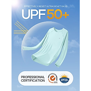 IUGA Rash Guard for Women UPF 50+ SPF & UV Protection Clothing Long Sleeve Shirts for Women with Pockets Hiking Swim Shirt Green