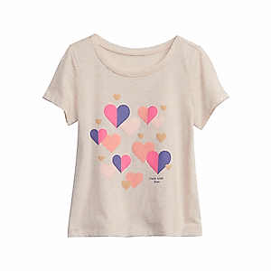 GAP Baby Girls Short Sleeve Graphic Tee T Shirt, B2621, 3T US Grey Heather