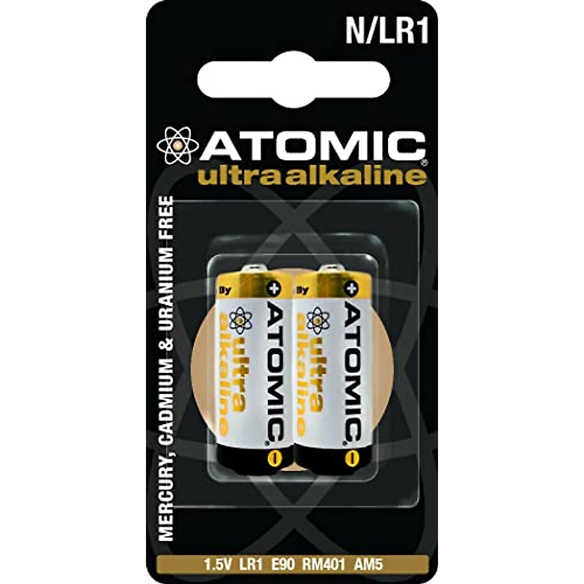 ATOMIC N - LR1 Battery 1.5V Ultra Alkaline E90 RM401 AM5 (2 Batteries)