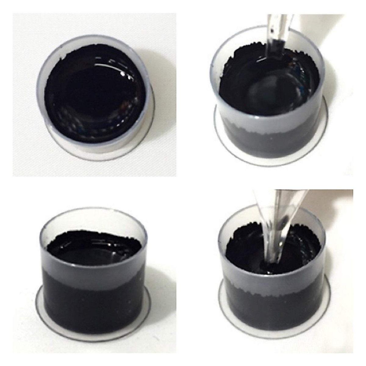 Tattoo Ink Caps,300pcs Large Size 17mm x 14mm Plastic Disposable Microblading Tattoo Pigment Self Standing Cups,Tattoo Supplies Ink Holder