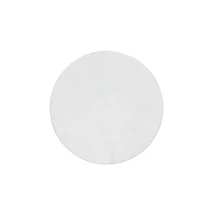 Powell Company Silver Spiral Metal Base with White Marble Top Drink Powell Nora Table