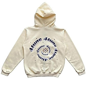 Women 's Vintage Graphic Star Letter Print Zip Up Hoodies Y2K Gothic Oversized Sweatshirts Aesthetic Jackets Streetwear (A-White, M)