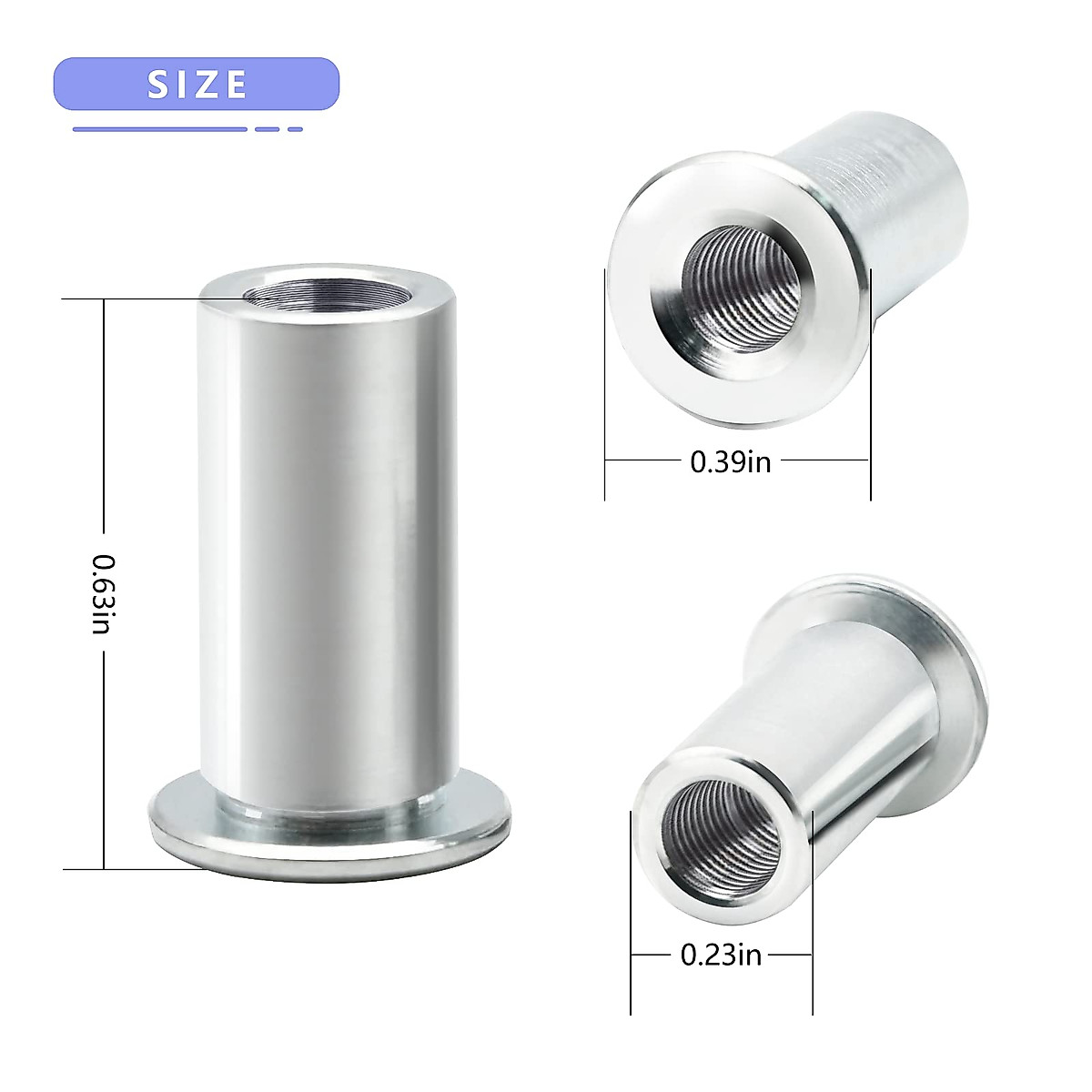 Ytpoools 3220 Bearing Sleeves Stainless Steel 3 Pack, Fits Grindmaster Crathco 3220, D & E Series Beverage Dispenser Juicer Bubbler Type Cold Beverage Spray Machines D15, D25, D25-4, D35, D35-4
