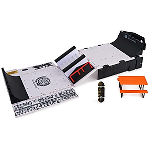 TECH DECK, The Berrics Transforming Park, X-Connect Park Creator, 30-inch Wide Foldable Playset with Storage and Exclusive Fingerboard, Kids Toy for Ages 6 and up