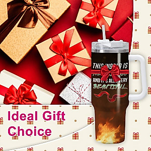 TEEDUU Tumbler 40 Oz Insulated Tumbler With Handle Stainless Steel Double Wall Vacuum AOT Anime Tumblers Hot Cold Tea Coffee Travel Cup Thermos Mug Gift for men women