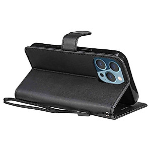 Fansipro Phone Cover Wallet Folio Case for LG V20, Premium PU Leather Slim Fit Cover for LG V20, 2 Card Slots, Super Fitting, Black