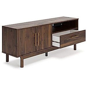 Signature Design by Ashley Calverson Rustic Medium TV Stand Fits TVs up to 63", Brown
