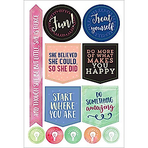 Essential Weekly Planner Stickers - She Believed She Could (Set of 160 Stickers)
