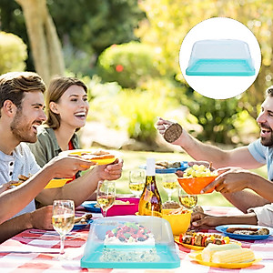 LIFKOME Cake Carrier with Lid and Handle, Clear Cake Container Locking Cake Come Box Pie Carrier Cake Serving Stand Holder Cake Keeper Platter Tray for Transport and Storage