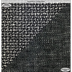 HiEnd Accents Hamilton 4 Piece Comforter Set, Gray Tweed Bed Set, Super King Size, Rustic Cabin Lodge Luxury Bedding Set, 1 Comforter, 1 Bed Skirt, 2 Pillow Shams