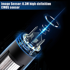 Zerone Digital Magnifier, 1600X Digital Microscope Magnifier S4T-30W-D 8 LED Microscope Endoscope Camera Video w/Stand