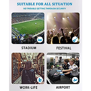 clear bag for stadium events - Clear Crossbody Purse Bag, with Adjustable Shoulder Strap for Women, Men(black)