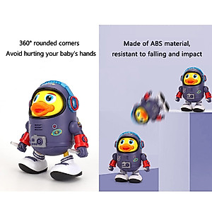 GFORI Baby Duck Toy Musical Interactive Duck Toy with Lights and Sounds, Space Elements Designed, Cute Dancing Space Duck Toy Playset, for Toddlers and Gift for Kids