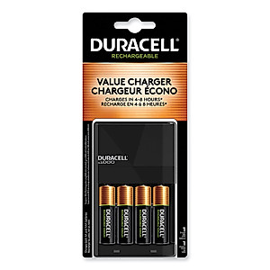 Duracell Fastest Value Charger with 4 AA Batteries 1 Kit (CEF14DX)
