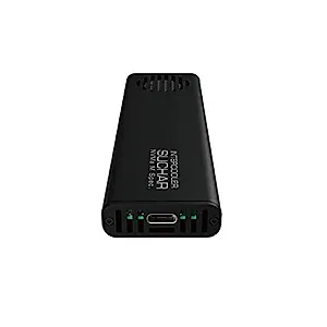 Airia SD-M2U32x2 NVMe SSD Case, USB3.2, Gen2 x 2, Built-in Cooling Body Heat Discharge Fan, NVMe M, Key Connection, UASP Mode Compatible, Type C Cable Included
