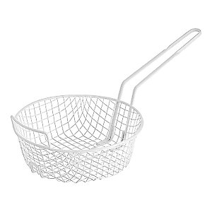 OCS Parts Pro Chef Series 10-Inch Coarse Mesh Breading Basket with Helper Handle for Breading Chicken, Seafood, Onion Rings, Appetizers and Poultry