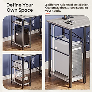 Bestier L Shaped Desk with Shelves 75 Inch Reversible Corner Computer Desk or 2 Person Long Table, Writing Study Desk for Home Office Small Space Bedroom Apartment, Wash White