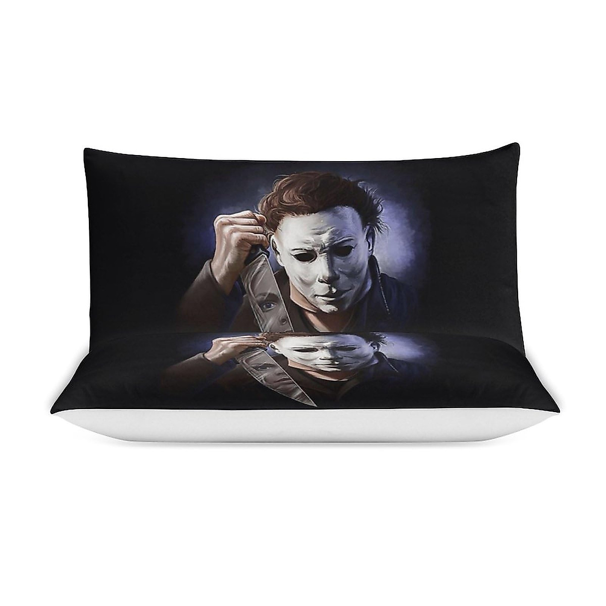 Pbunlkl Michael Killer Myers 3-Piece Bedding Set Duvet Cover Pillow Shams Set Soft Lightweight Comforter Cover Set 90"x90"